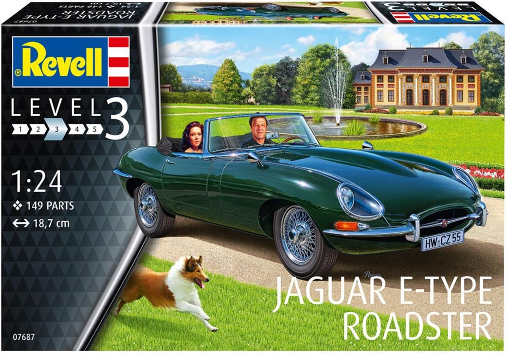 Petrohobby Modelismo - Carro Jaguar E-Type Roadster Kit Revell 1/24 p ...